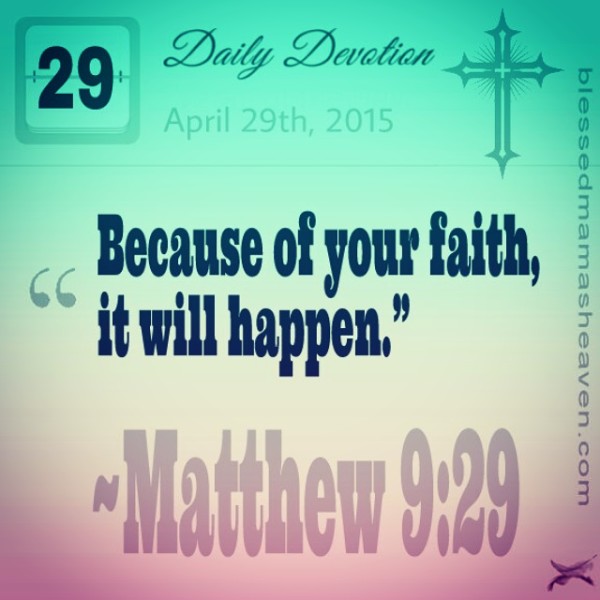 April Devotions – Blessed Mama's Heaven